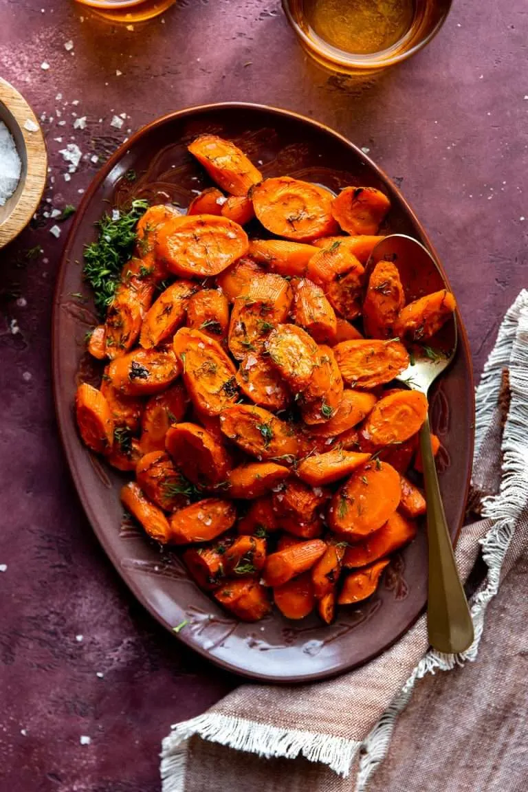 Honey Dill Roasted Carrots - KJ and Company