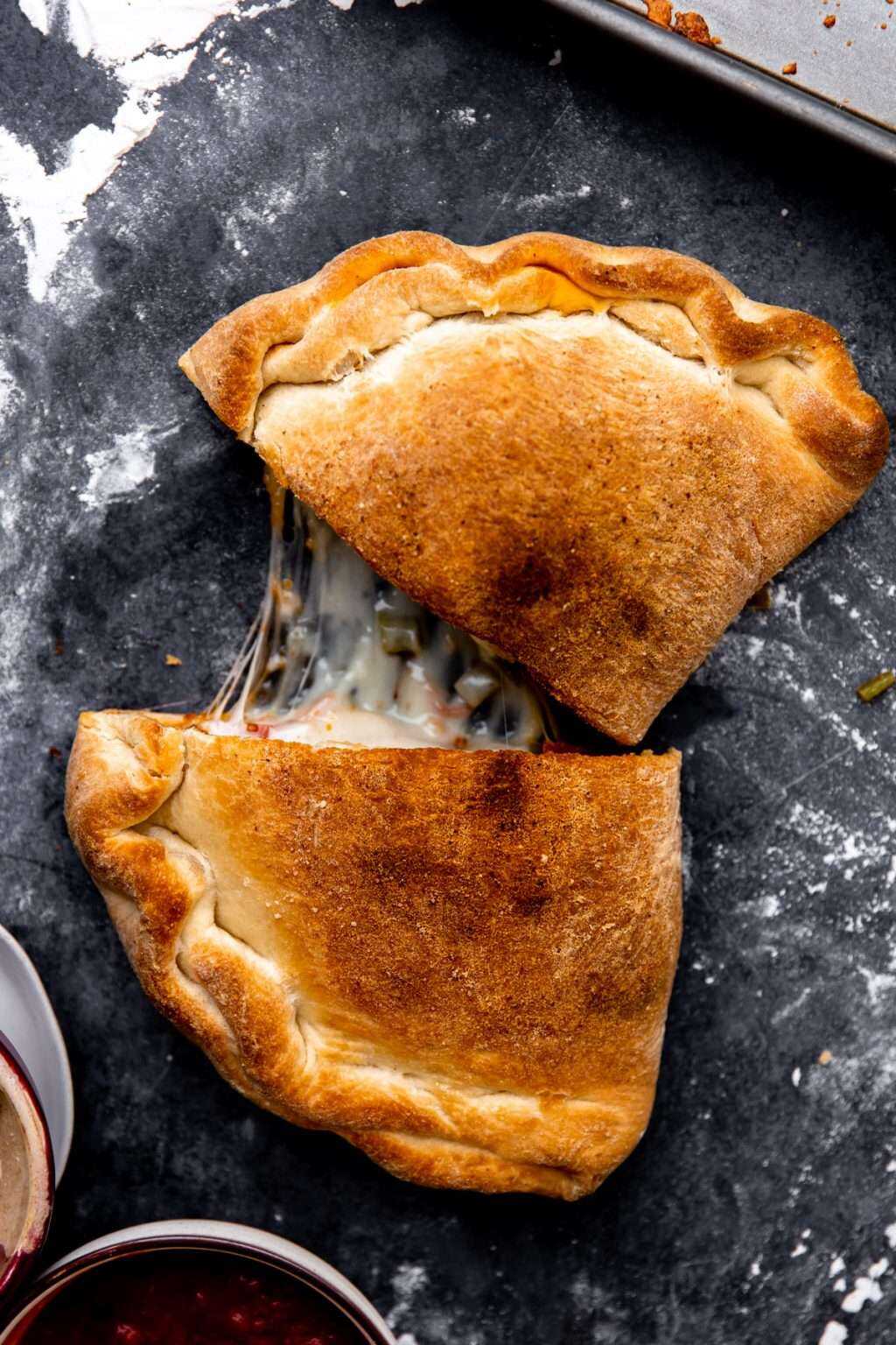 Pepperoni and Pepper Calzones - KJ and Company