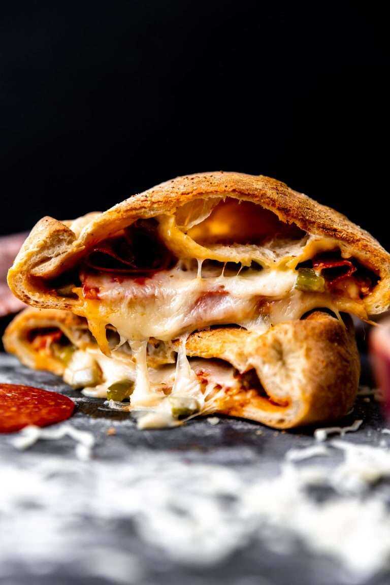 Pepperoni and Pepper Calzones - KJ and Company