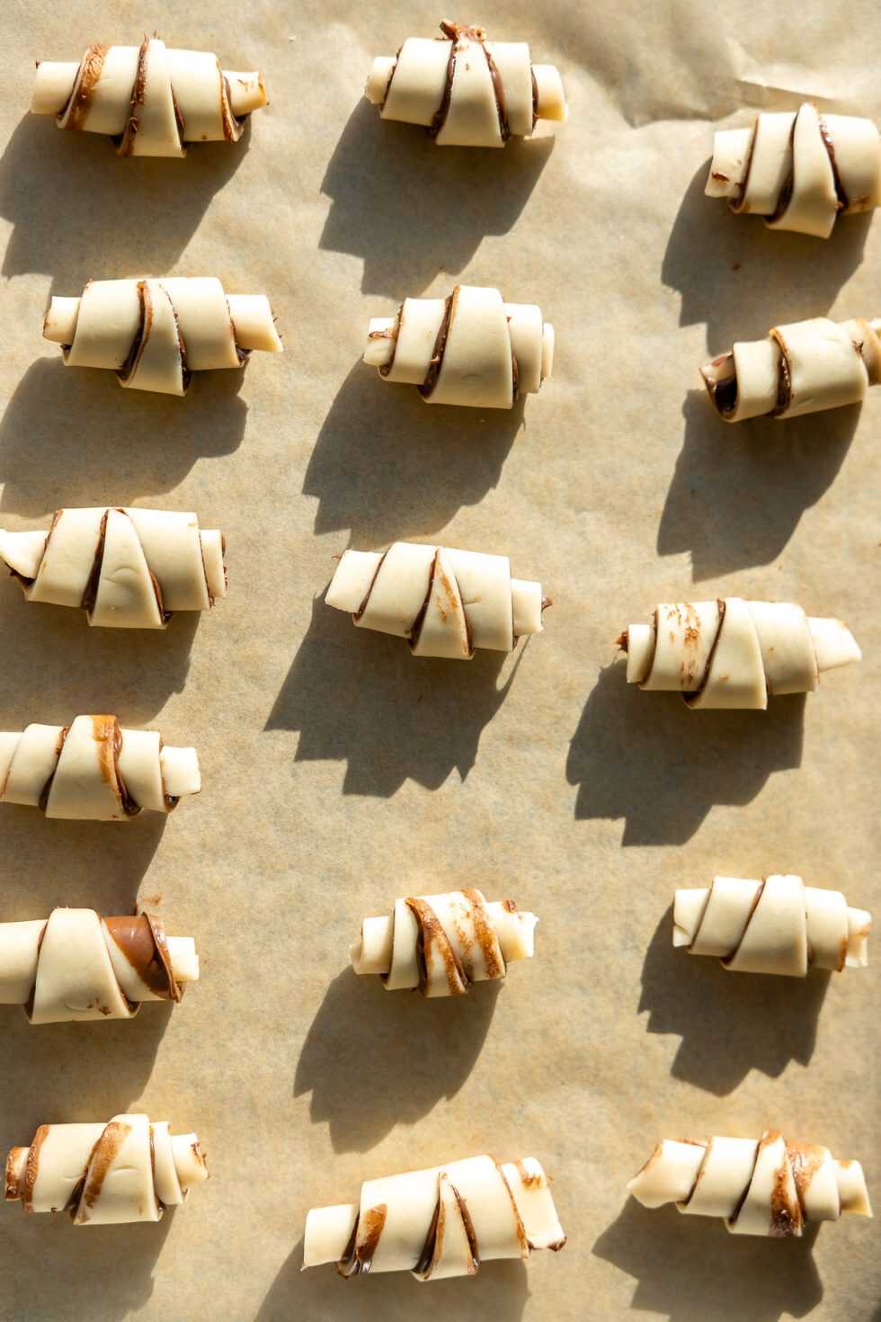 Easy Nutella Rugelach - KJ and Company