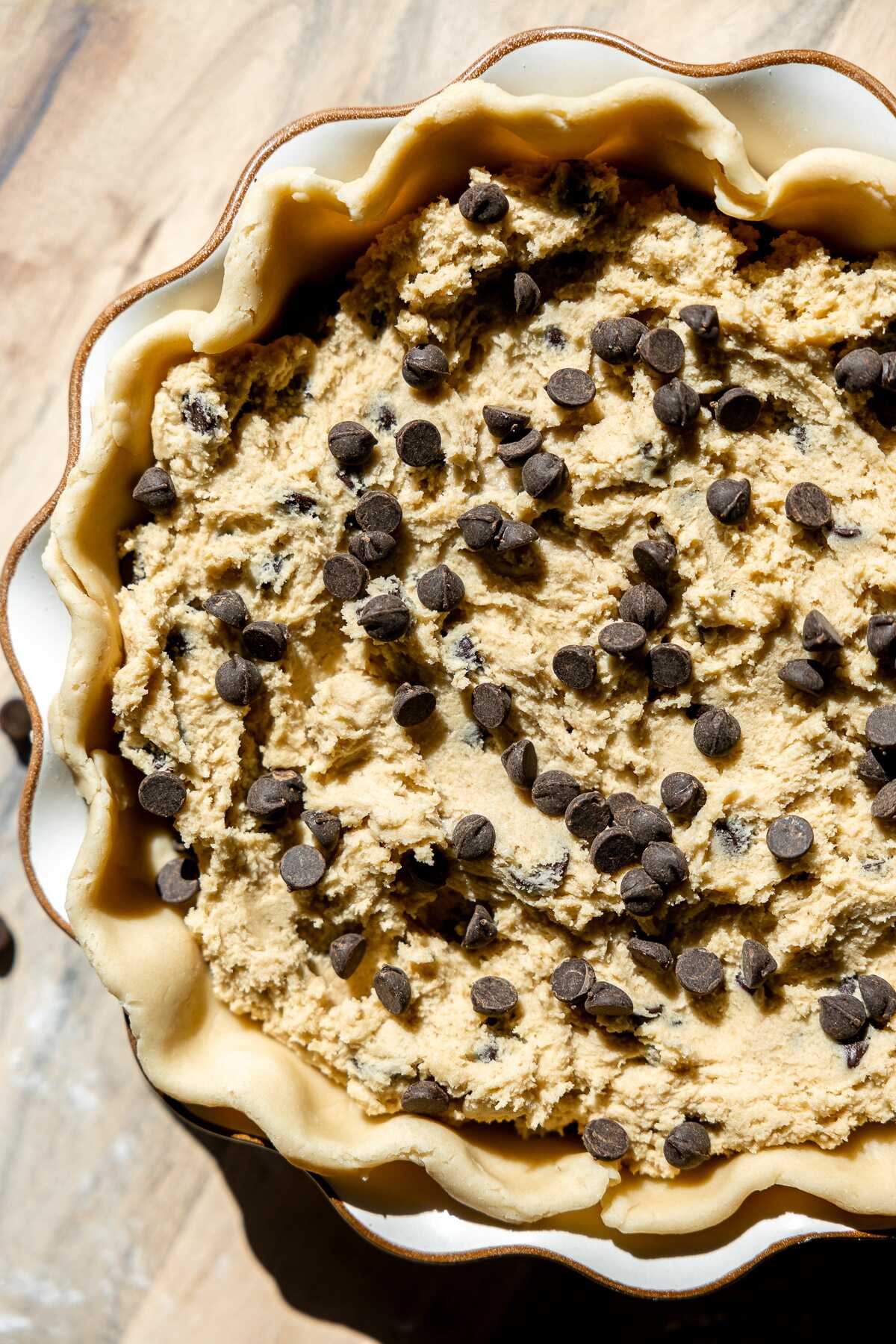 Brown Butter Chocolate Chip Cookie Pie - KJ and Company