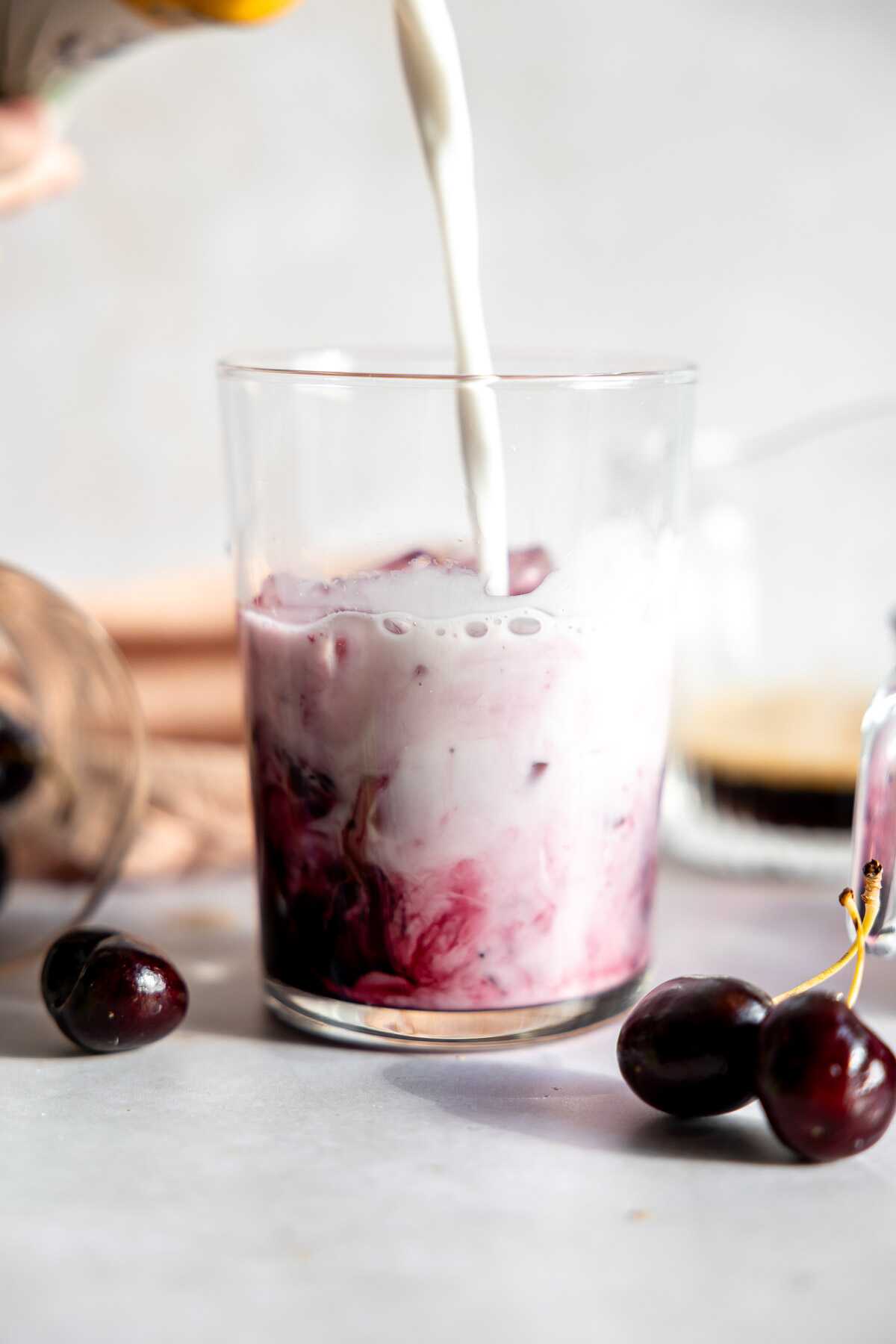 Cherry Vanilla Iced Latte - KJ and Company